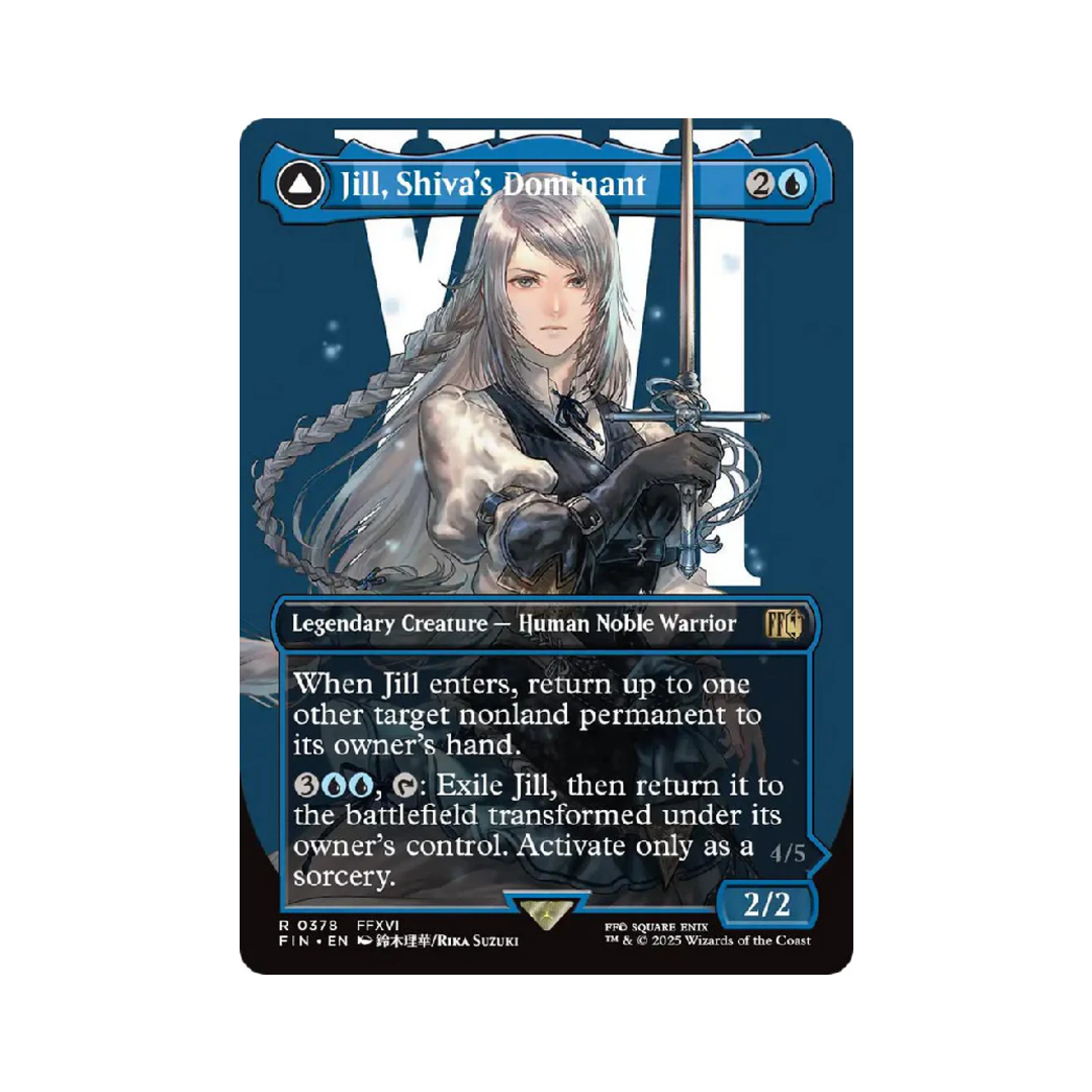 Jill, Shiva's Dominant // Shiva, Warden of Ice (Borderless Foil ...